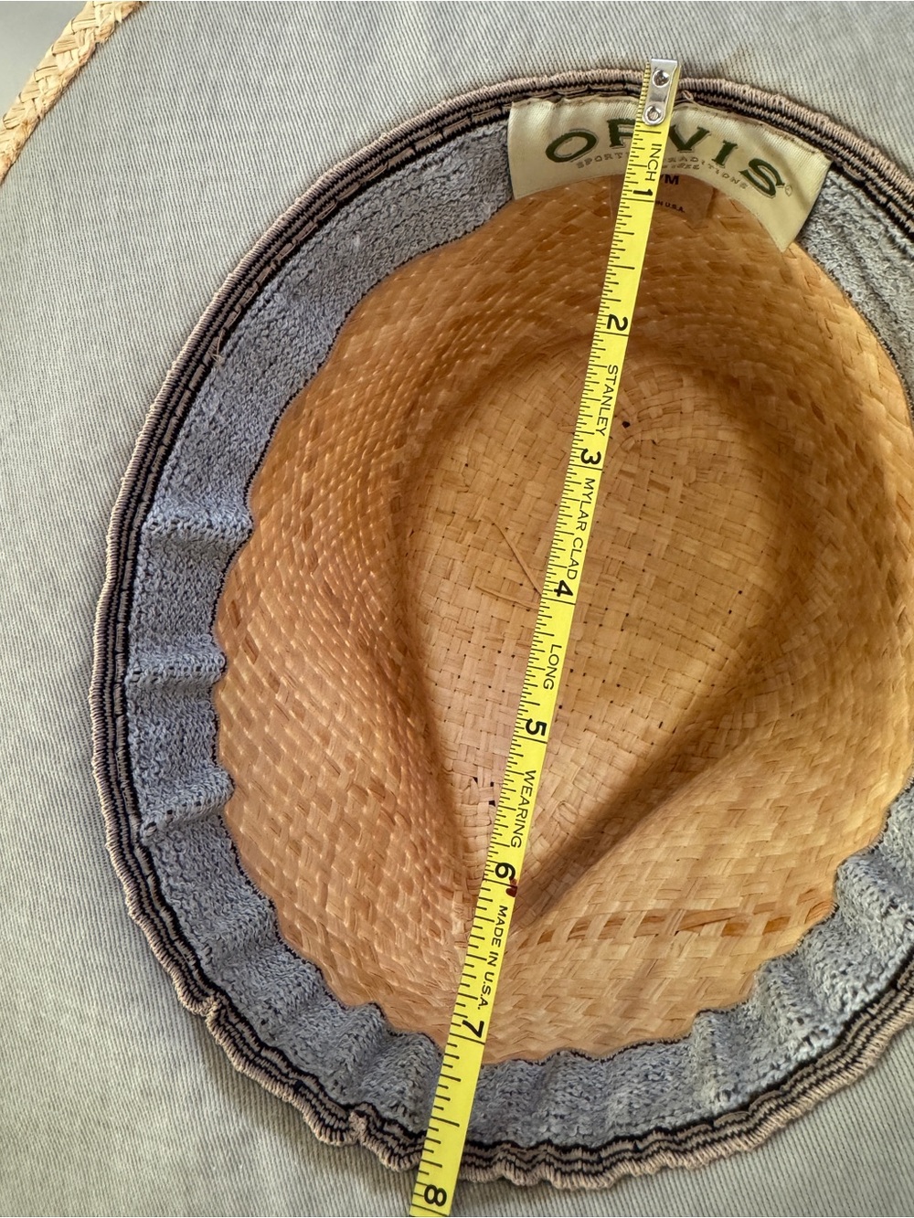 Orvis | Accessories | Orvis Natural Fedora Straw Sun Hat With Green ...